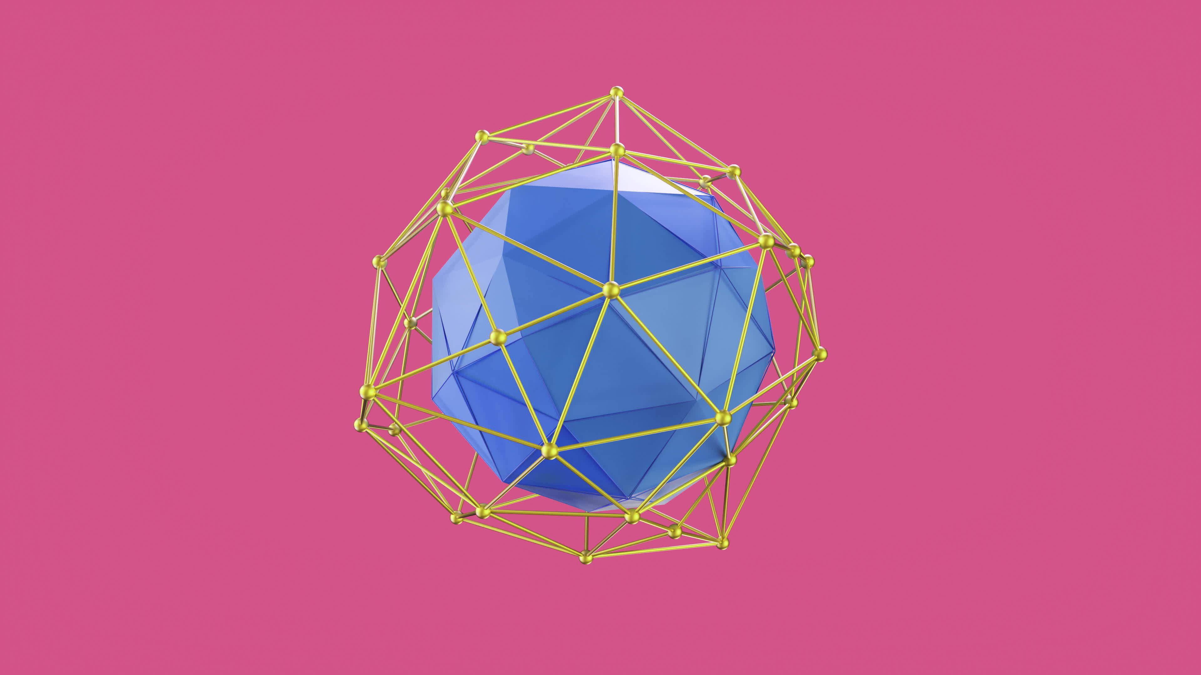Rotating Geometric Sphere 3d Object Abstract Background 39672413 Stock