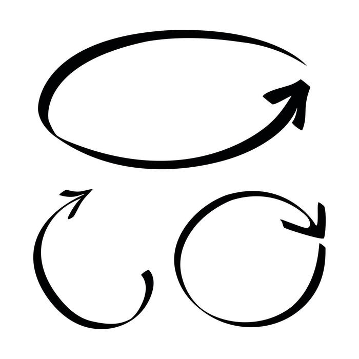 Hand Drawn Arrow Circle Vector Art, Icons, and Graphics for Free Download
