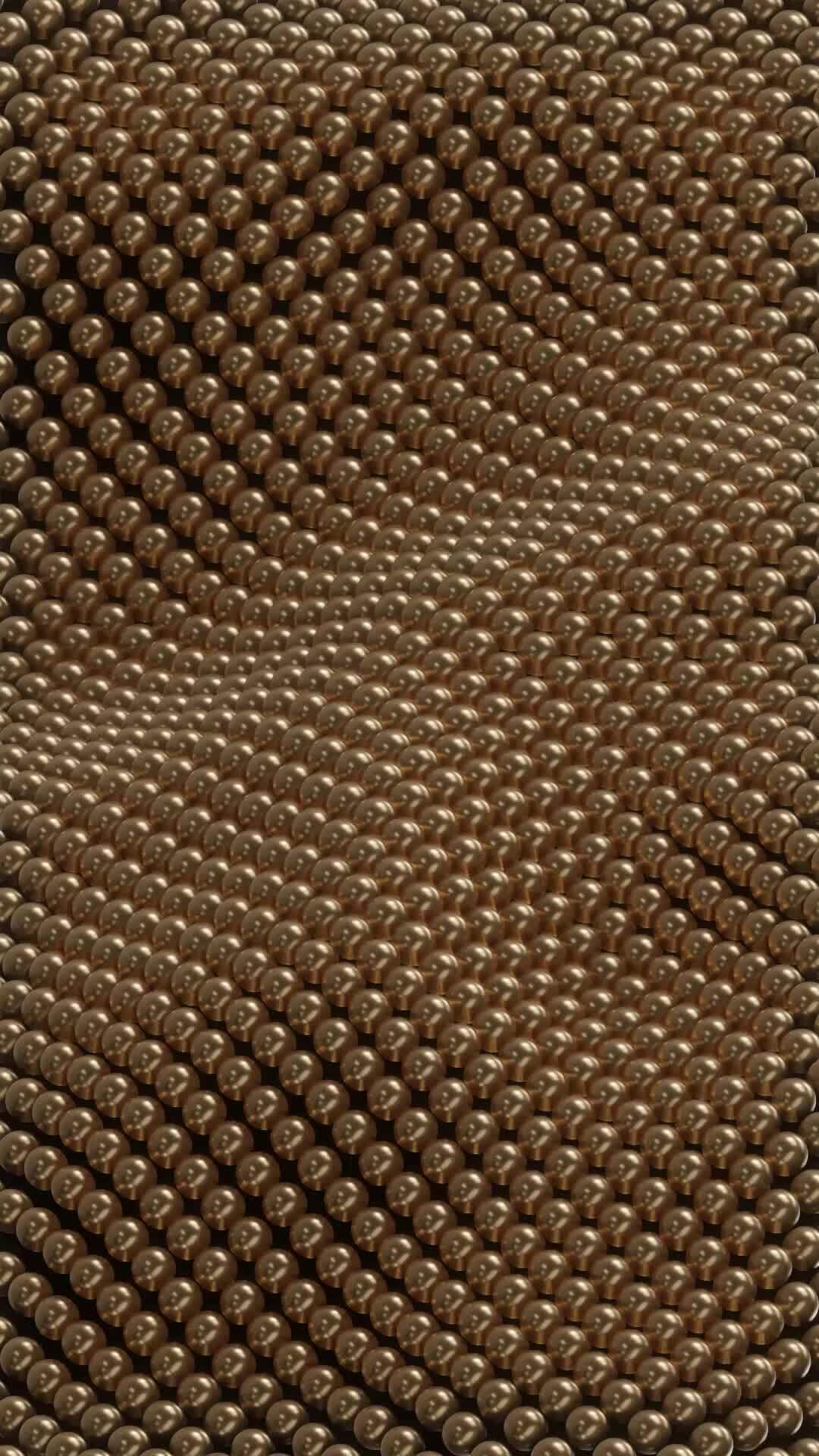 Abstract Gold Dot Particle Wave Animation Background 3d Rendering