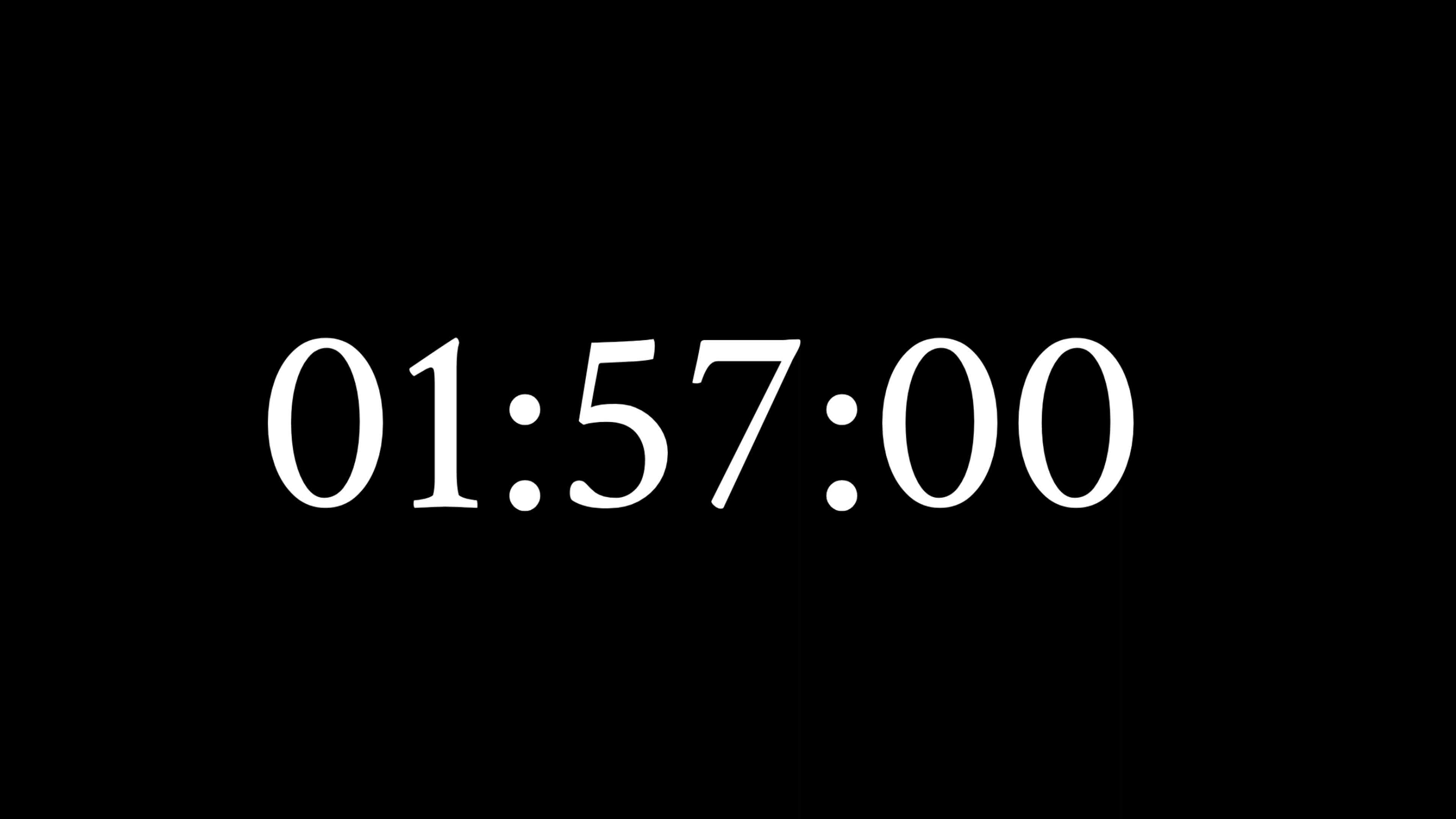 2 Minute Countdown Timer Animation On Black Background 39859508 Stock