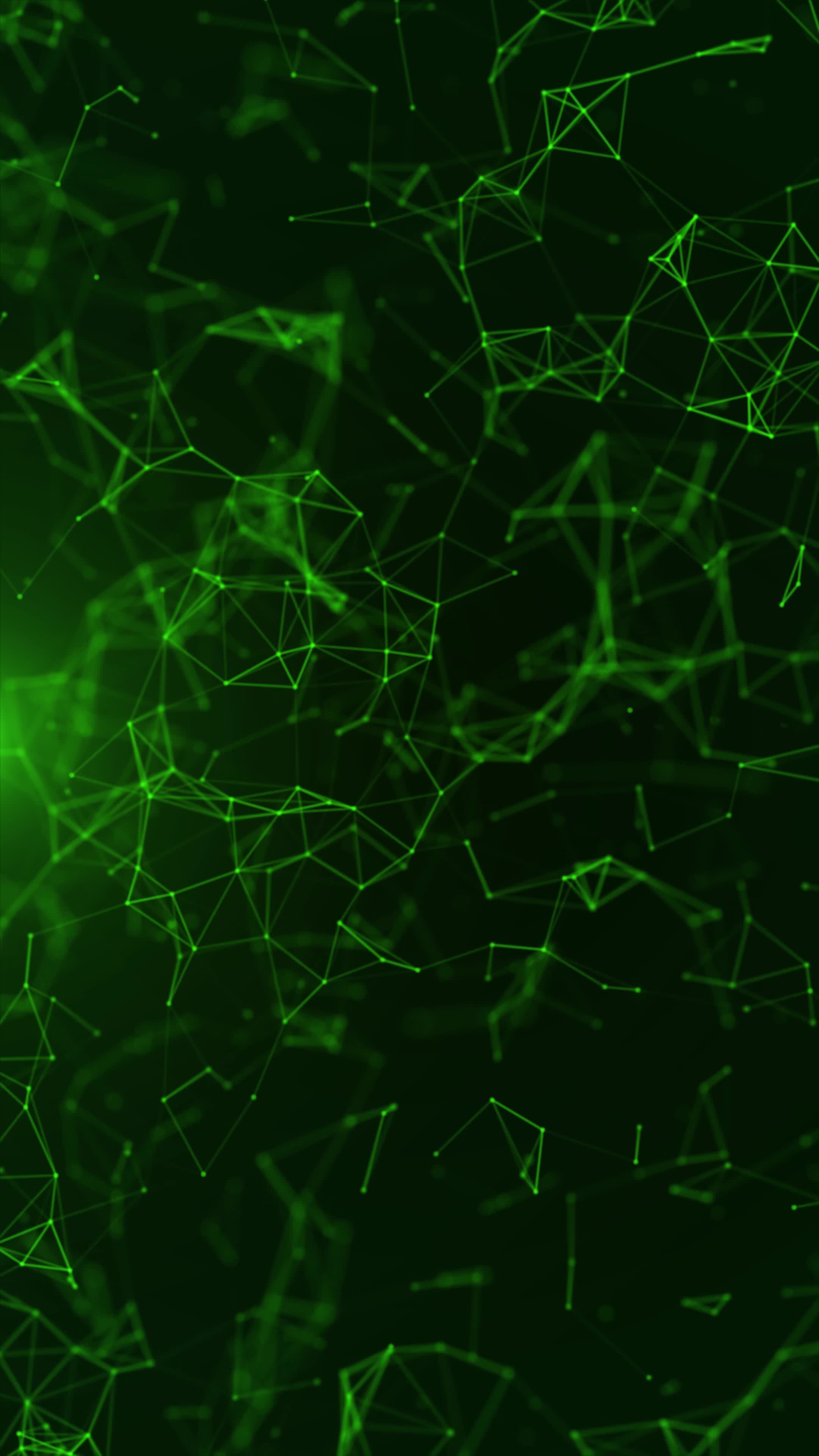 Abstract Tech Network Connection Dots Digital Technology And Big Data Analysis 4k Vertical