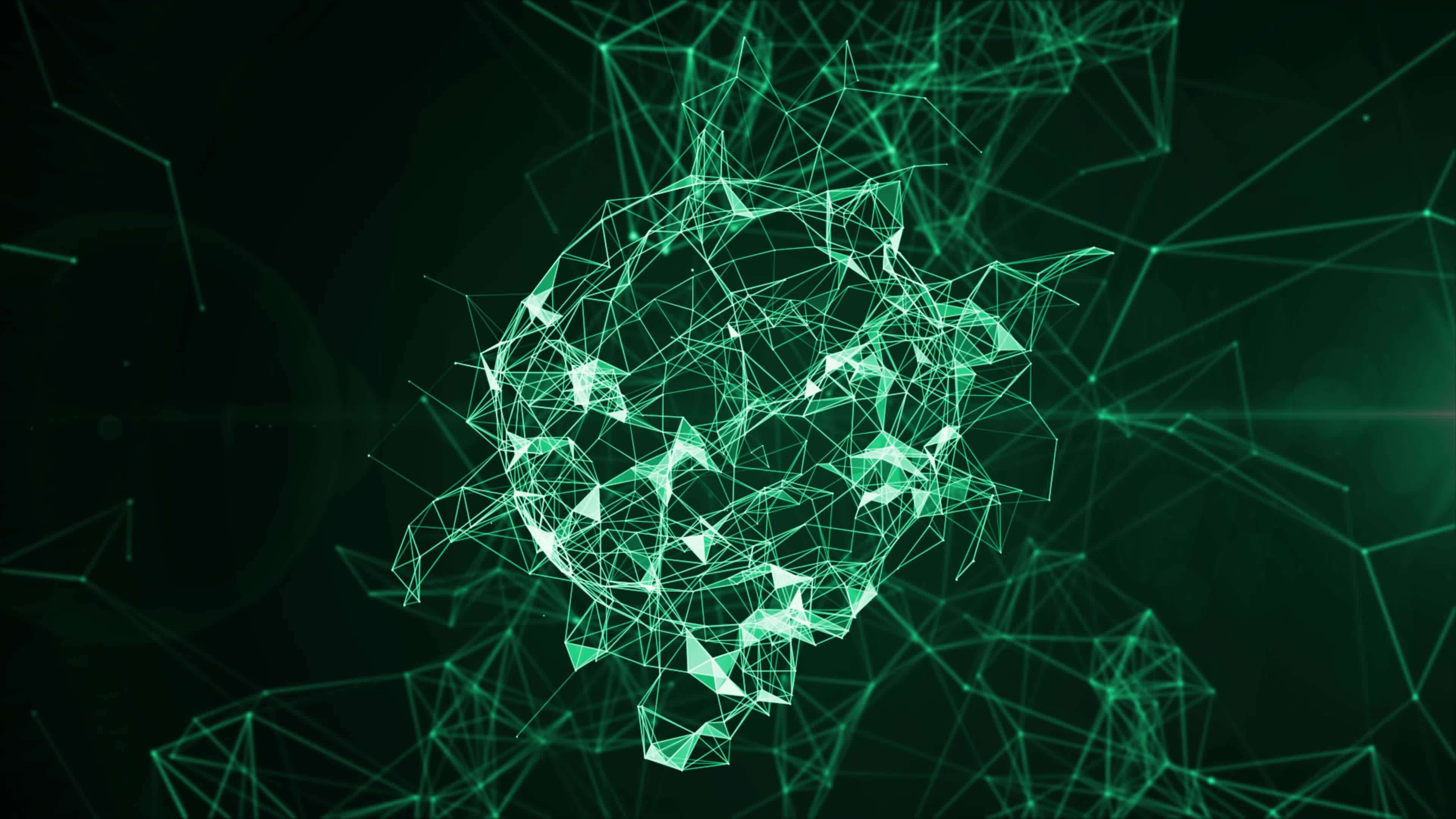 Abstract Tech Network Connection Dots Digital Technology And Big Data Analysis 4k Background