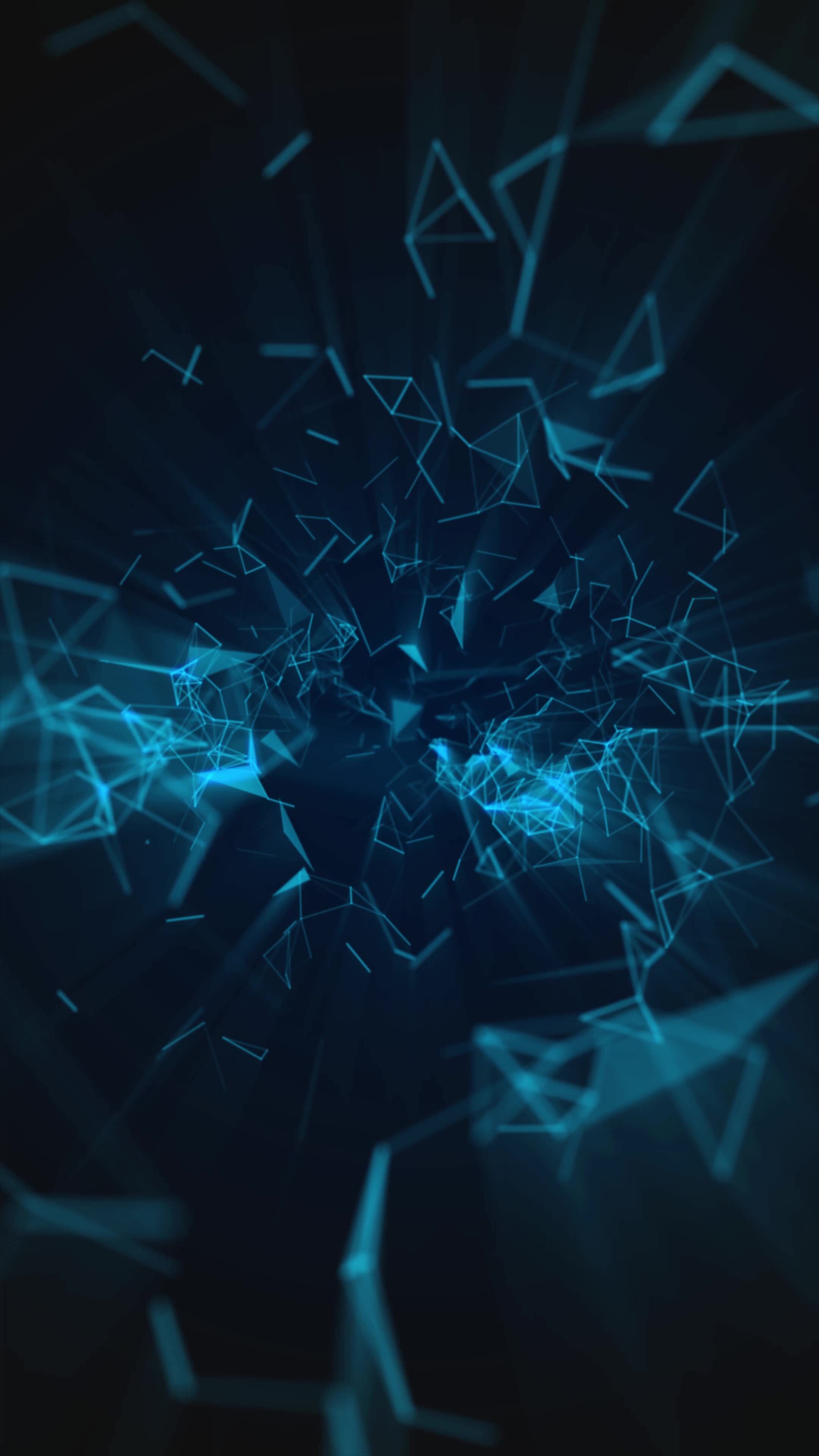 Abstract Tech Network Connection Dots Digital Technology And Big Data Analysis 4k Vertical