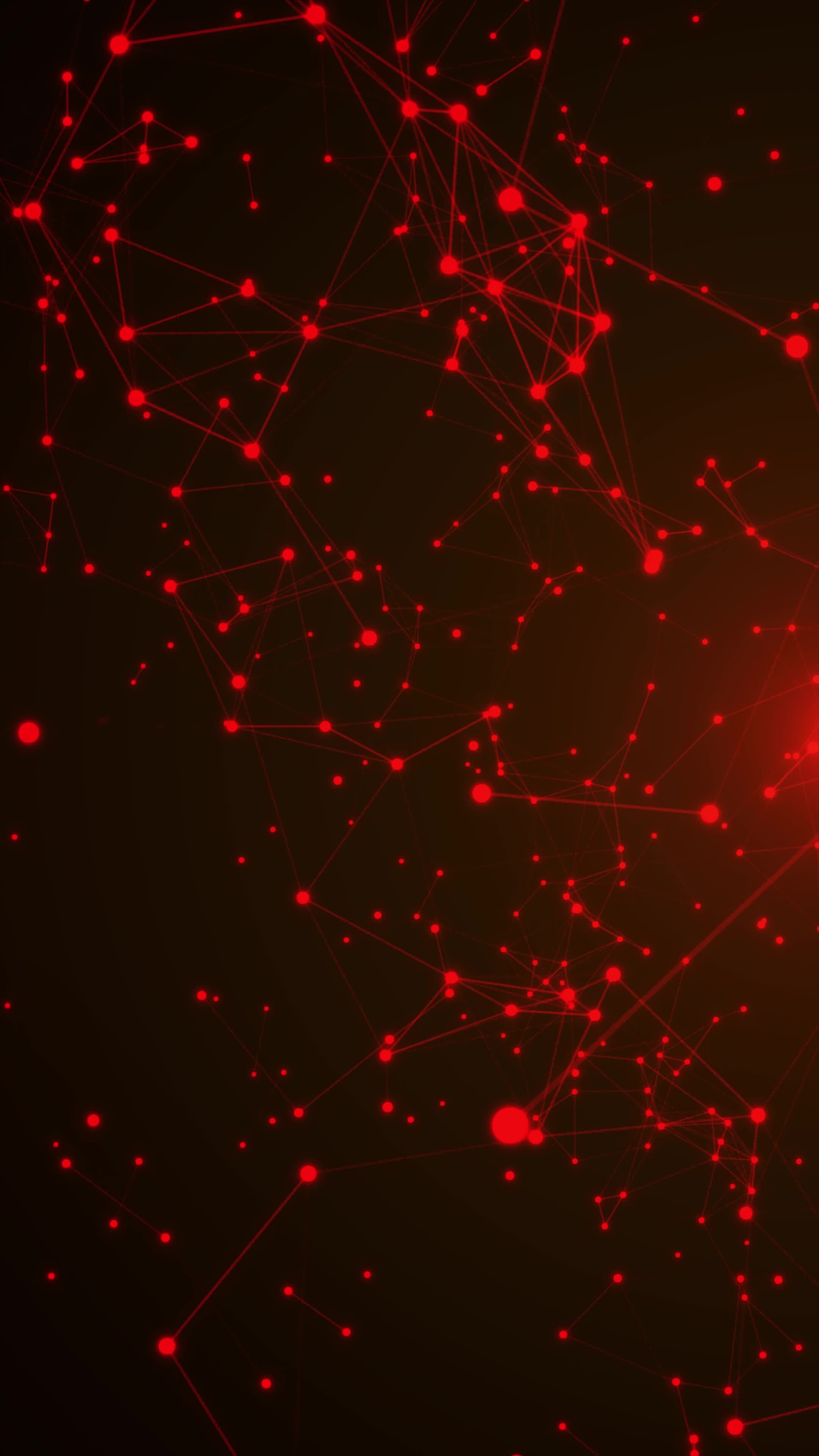 Abstract Tech Network Connection Dots Digital Technology And Big Data Analysis 4k Vertical