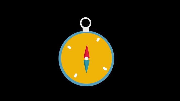 Compass Animation Stock Video Footage for Free Download