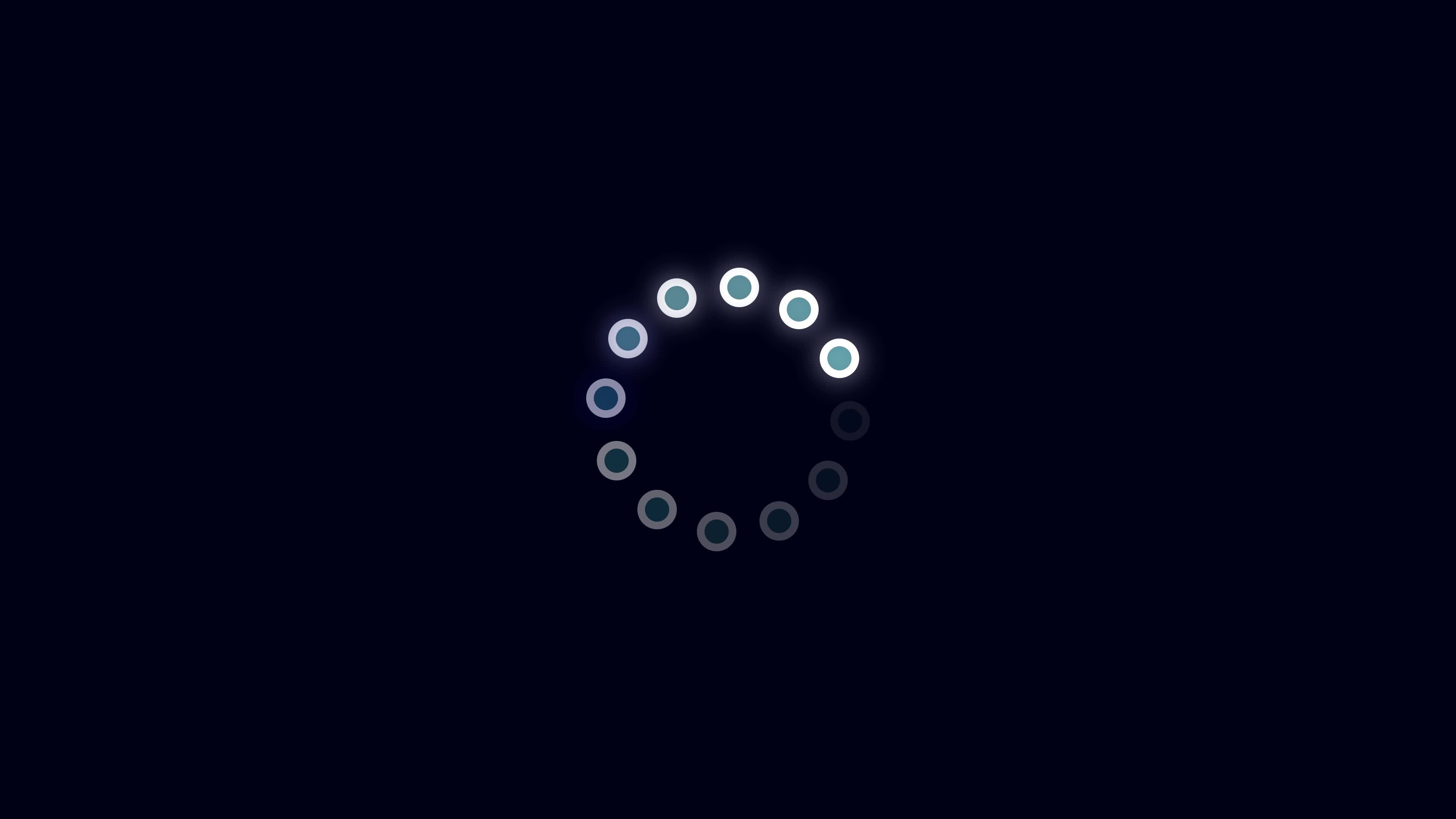 Loading circle icon animation on black background. Seamless looping 39942605 Stock Video at Vecteezy