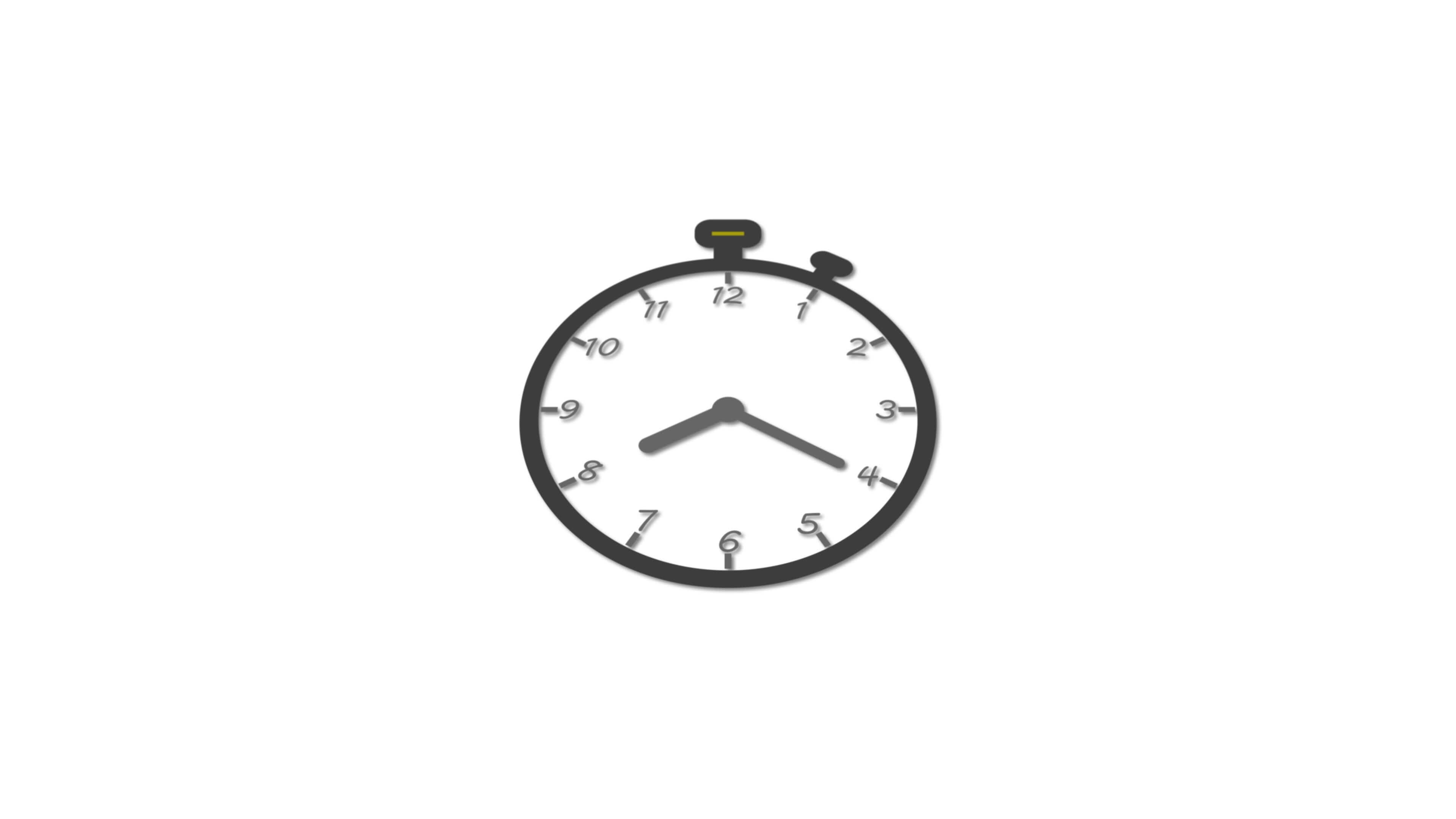 Clock Icon In Flat Style Timer On Black Background Business Watch