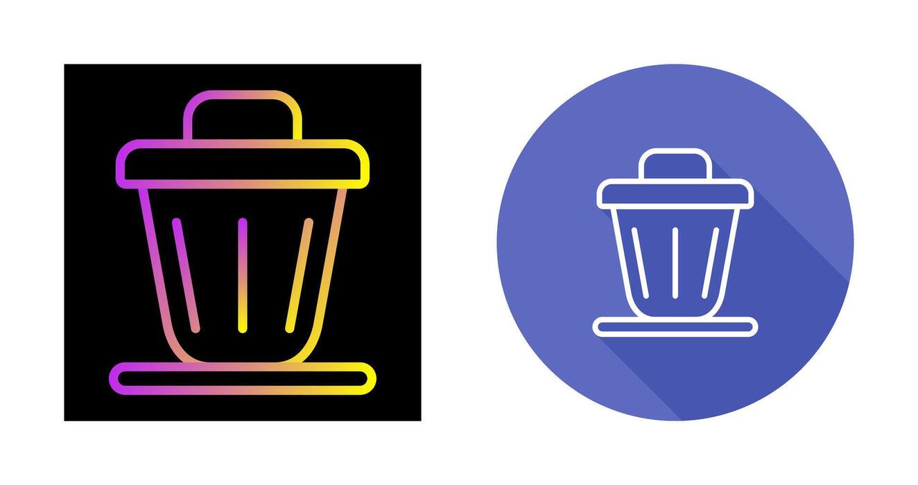 Dustbin Icon Vector Art, Icons, and Graphics for Free Download