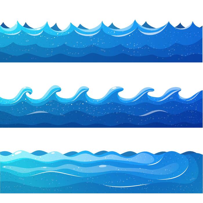 Ocean Waves Border Vector Art, Icons, and Graphics for Free Download