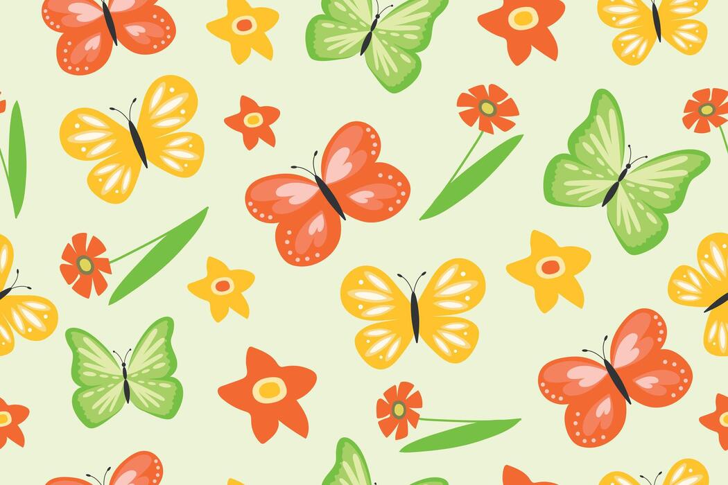 Spring Seamless Wallpaper Vector Art, Icons, and Graphics for Free Download