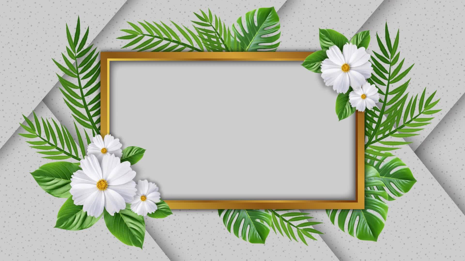 Decorative Beautiful Title, Flower Background, Wedding Template ...