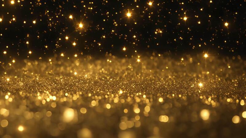 AI generated Gold glitter particles and stars create a dazzling ... AI generated Gold glitter particles and stars create a dazzling ...