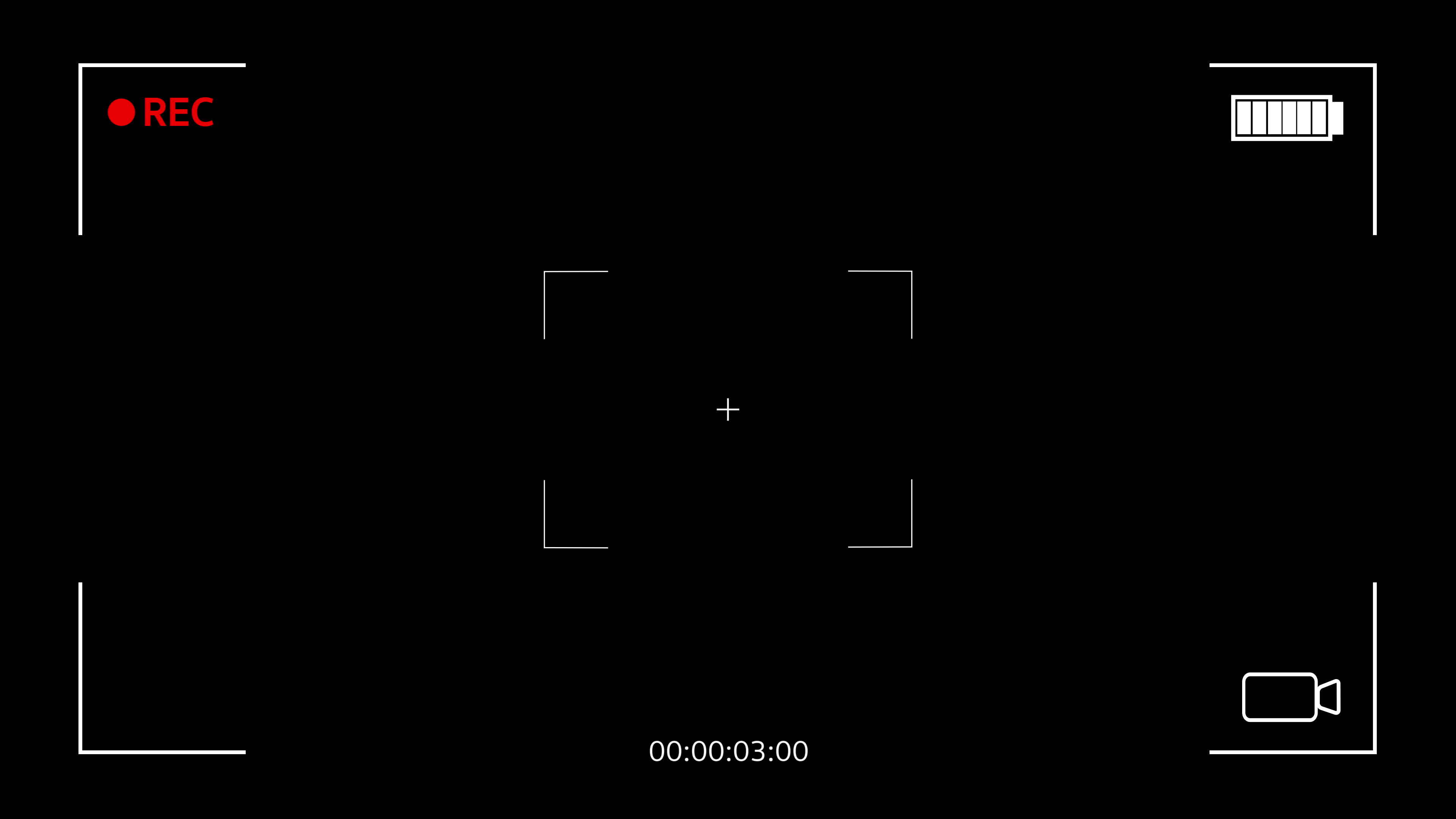 Square Frame Easy Simple To Use Footage Alpha Of Video Recording Camera