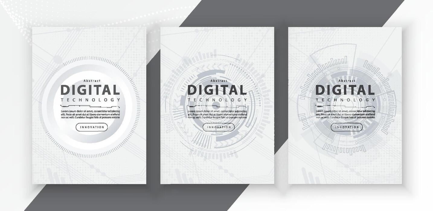 Tech Cover Page Layout Vector Art, Icons, and Graphics for Free Download