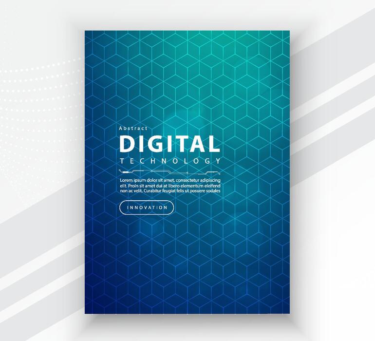 Tech Cover Page Layout Vector Art, Icons, and Graphics for Free Download