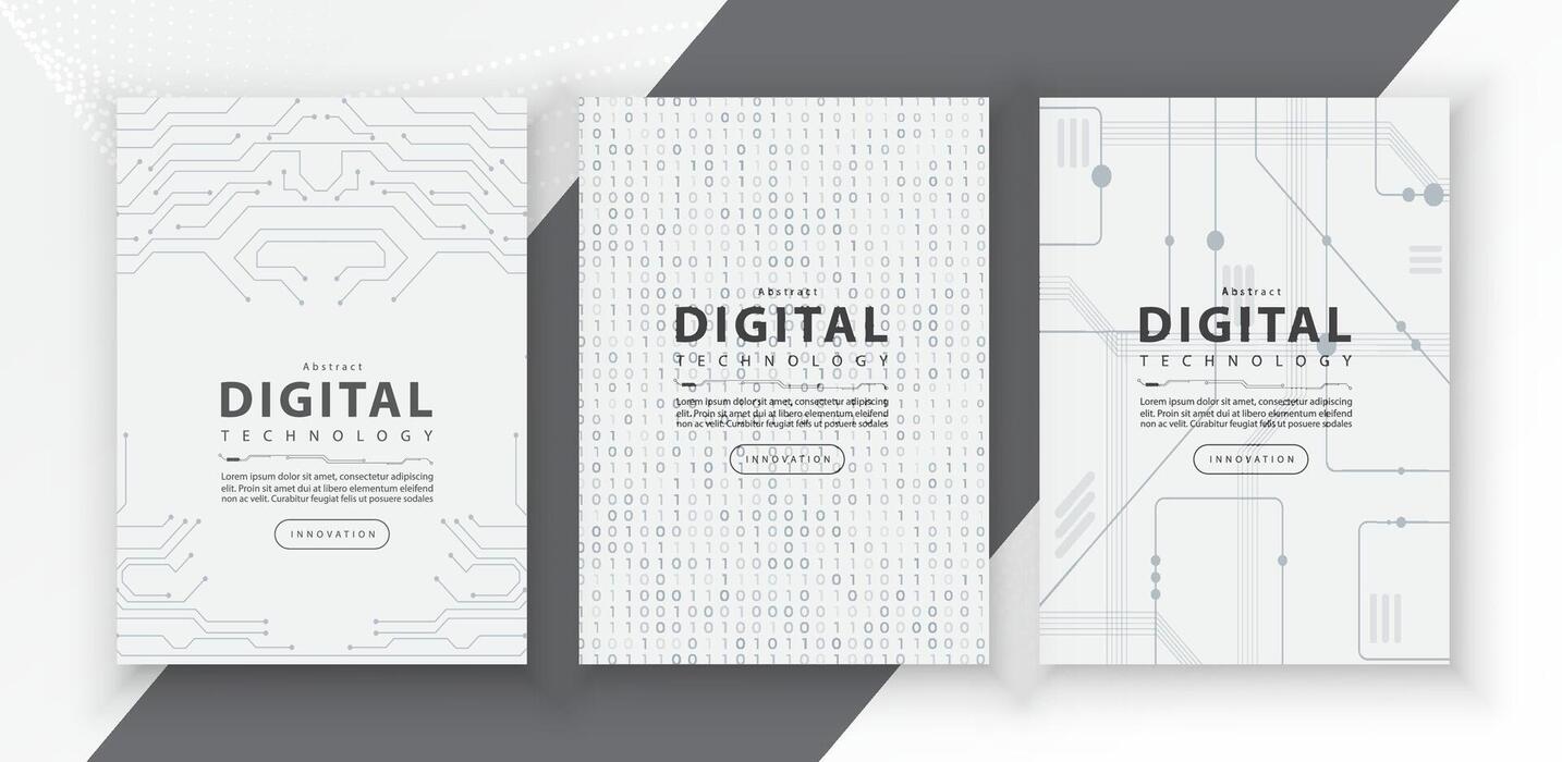 Tech Cover Page Layout Vector Art, Icons, and Graphics for Free Download