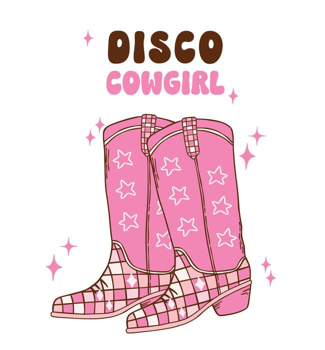 Disco Cowgirl Vector Art, Icons, and Graphics for Free Download