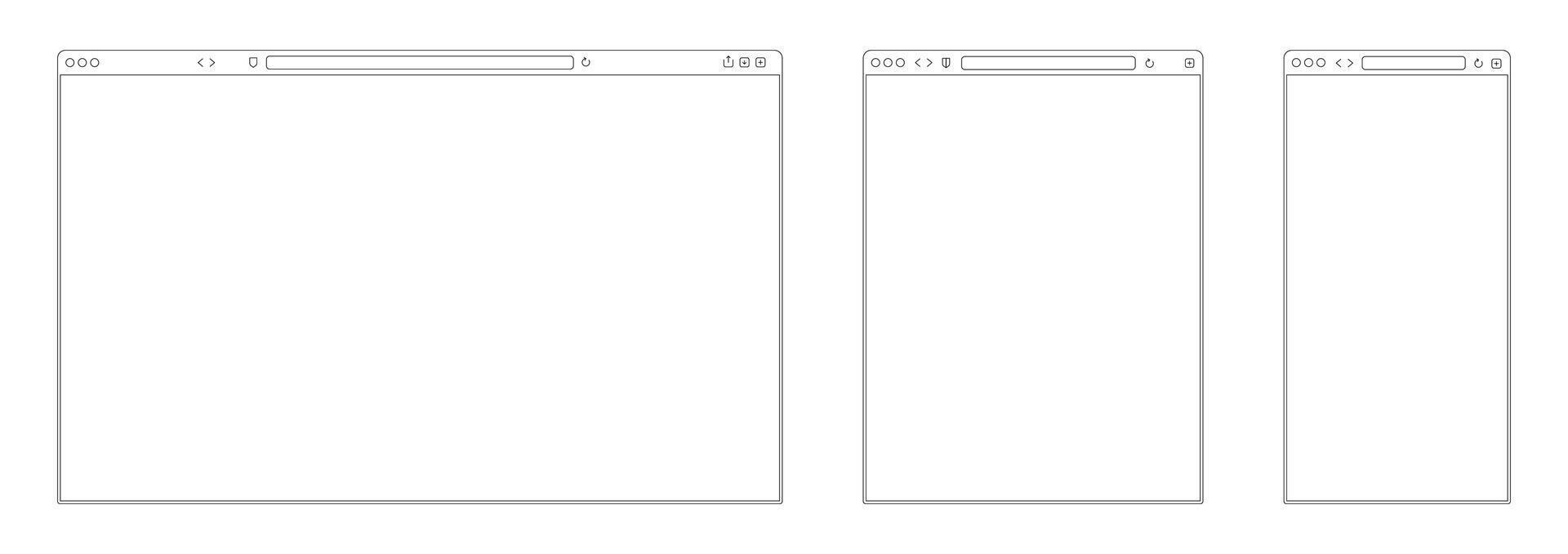 Browser Mockup Vector Art Icons And Graphics For Free Download