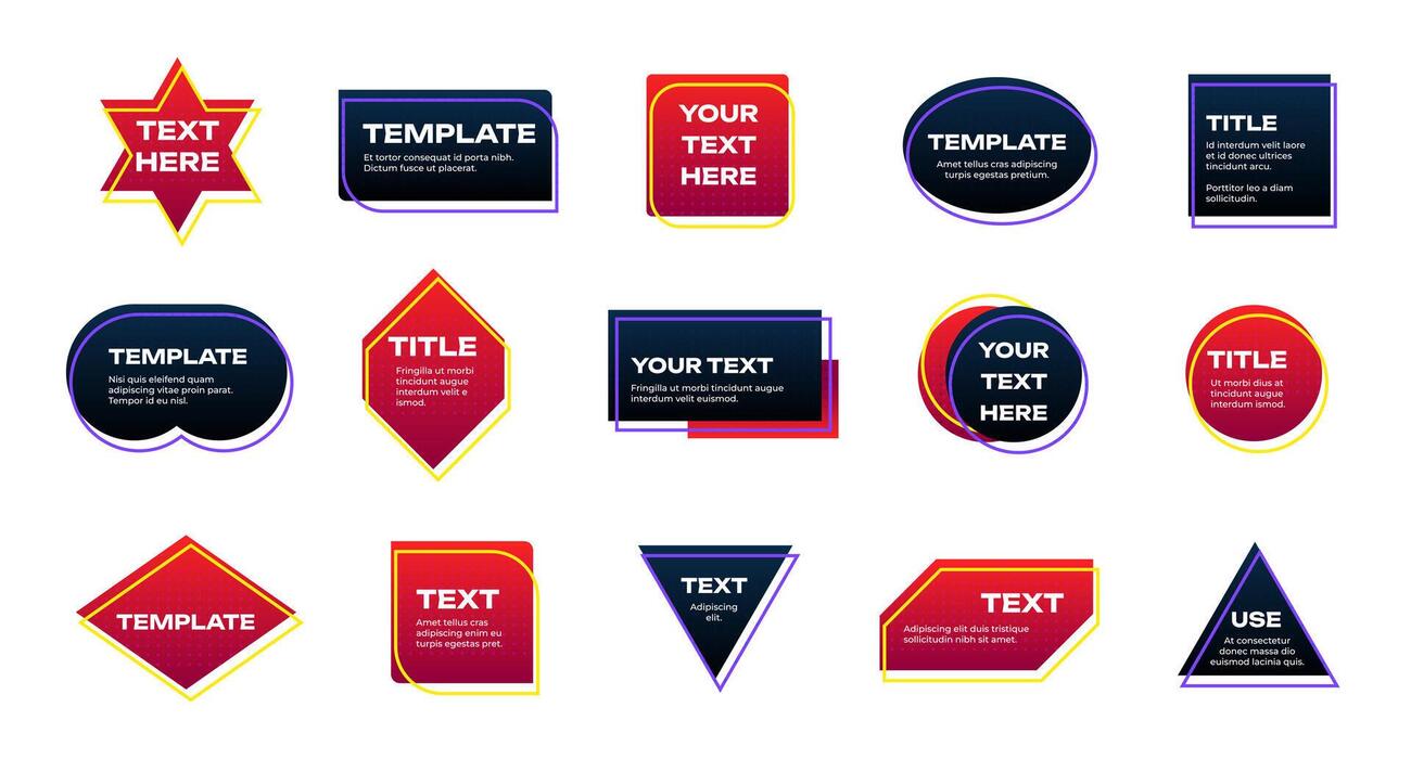 Abstract Text Box Templates Vector Art, Icons, and Graphics for Free ...