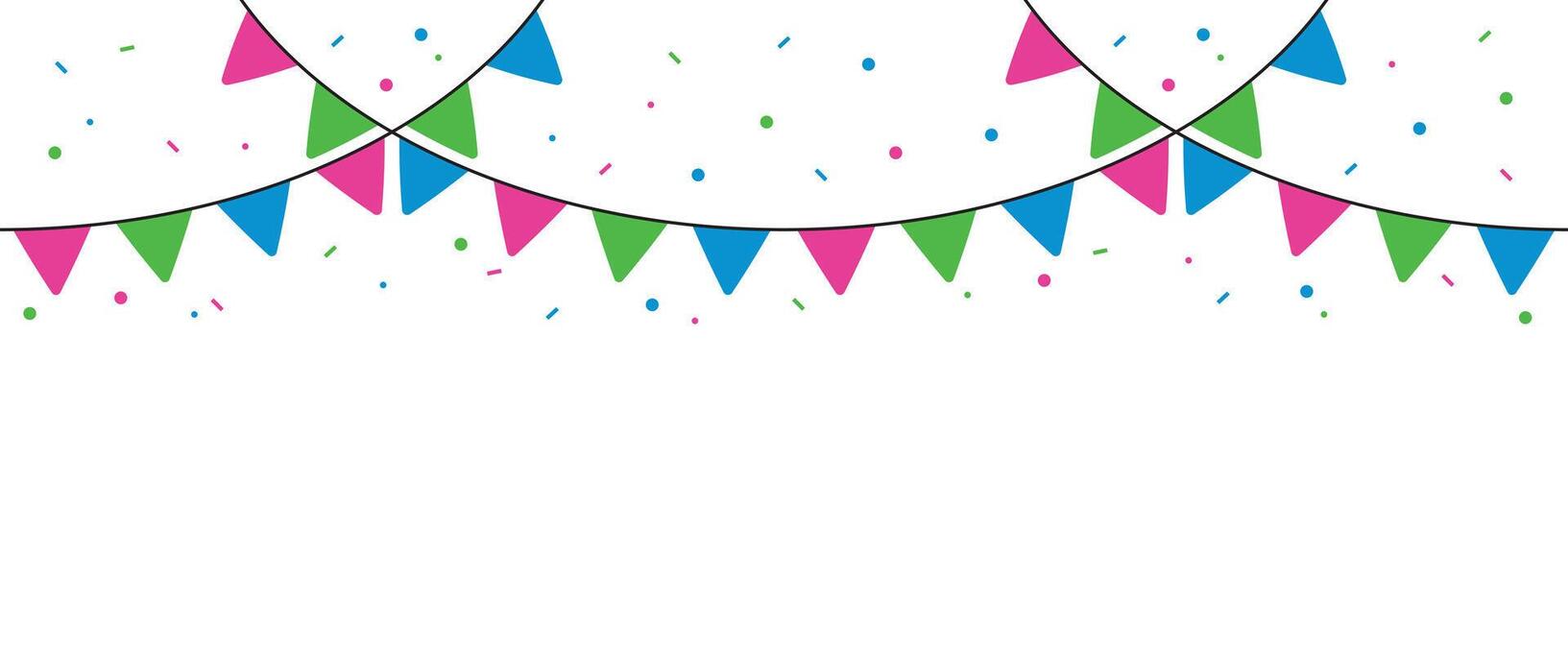 Bunting Border Vector Art, Icons, and Graphics for Free Download