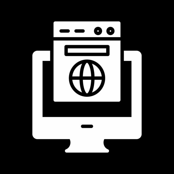 Website Icon White Vector Art, Icons, and Graphics for Free Download