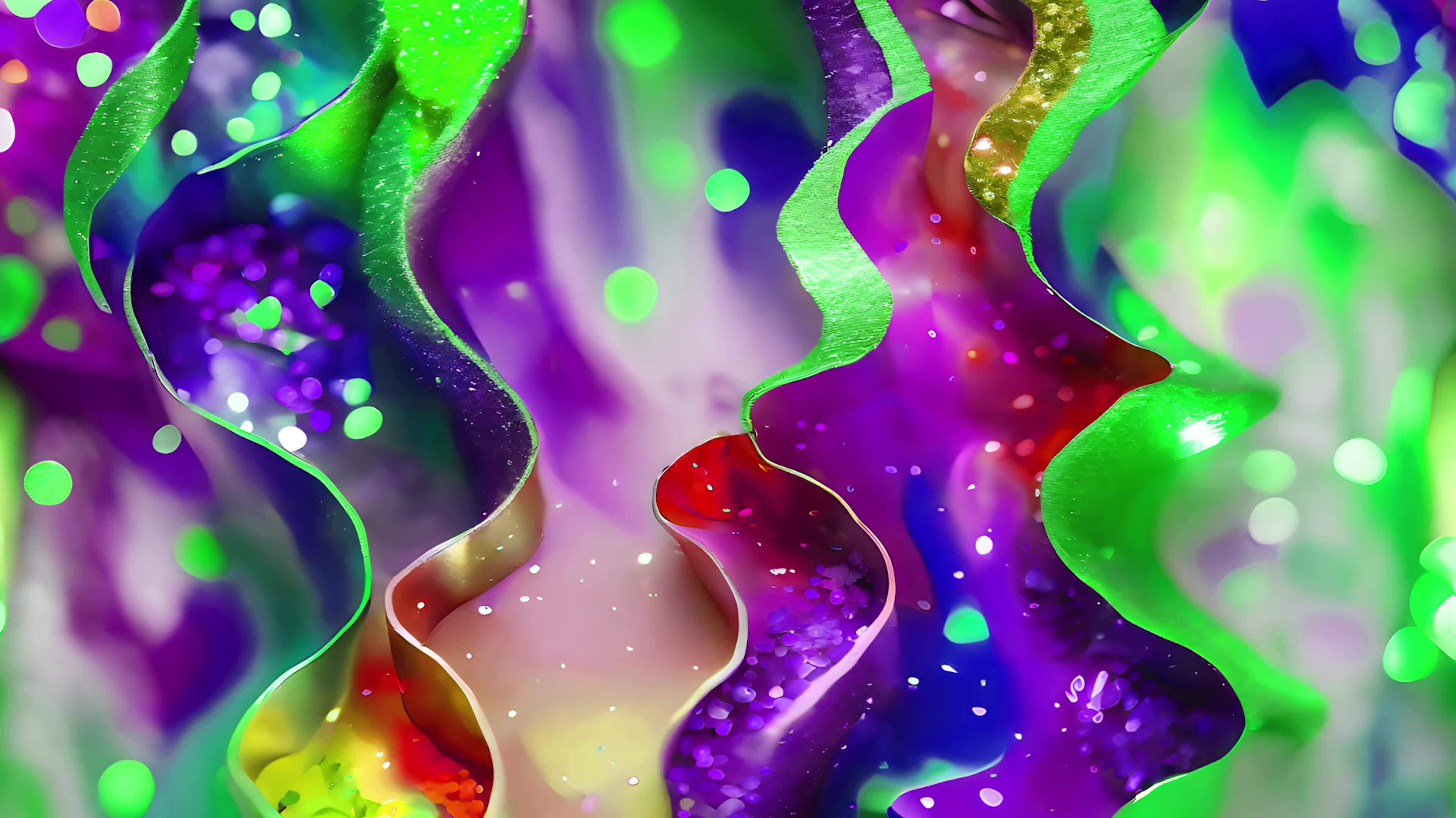 Ai Generated Abstract Twisted Holographic Animation Abstract Liquid Gradient Background
