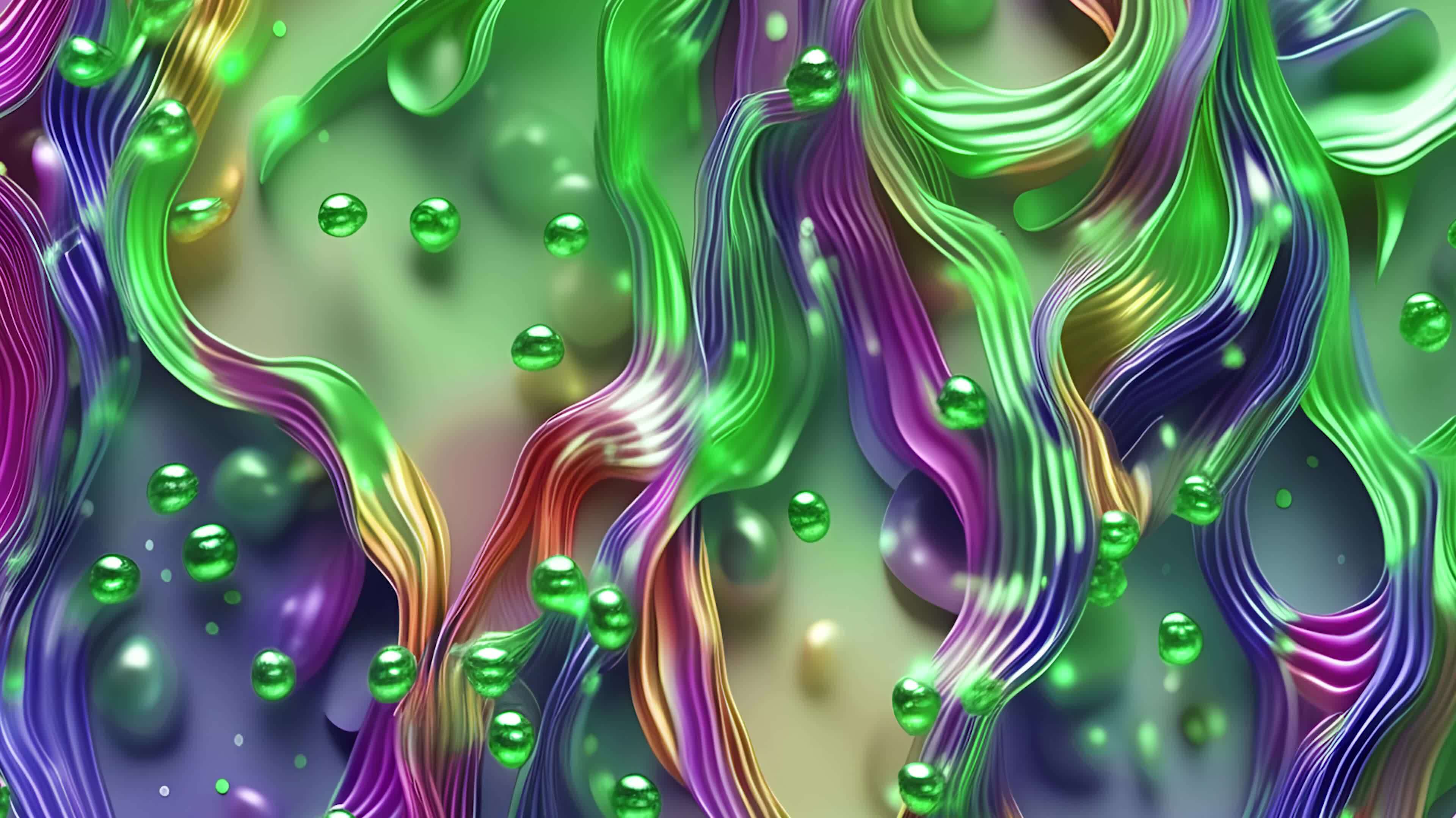 Ai Generated Abstract Twisted Holographic Animationabstract Liquid Gradient Background