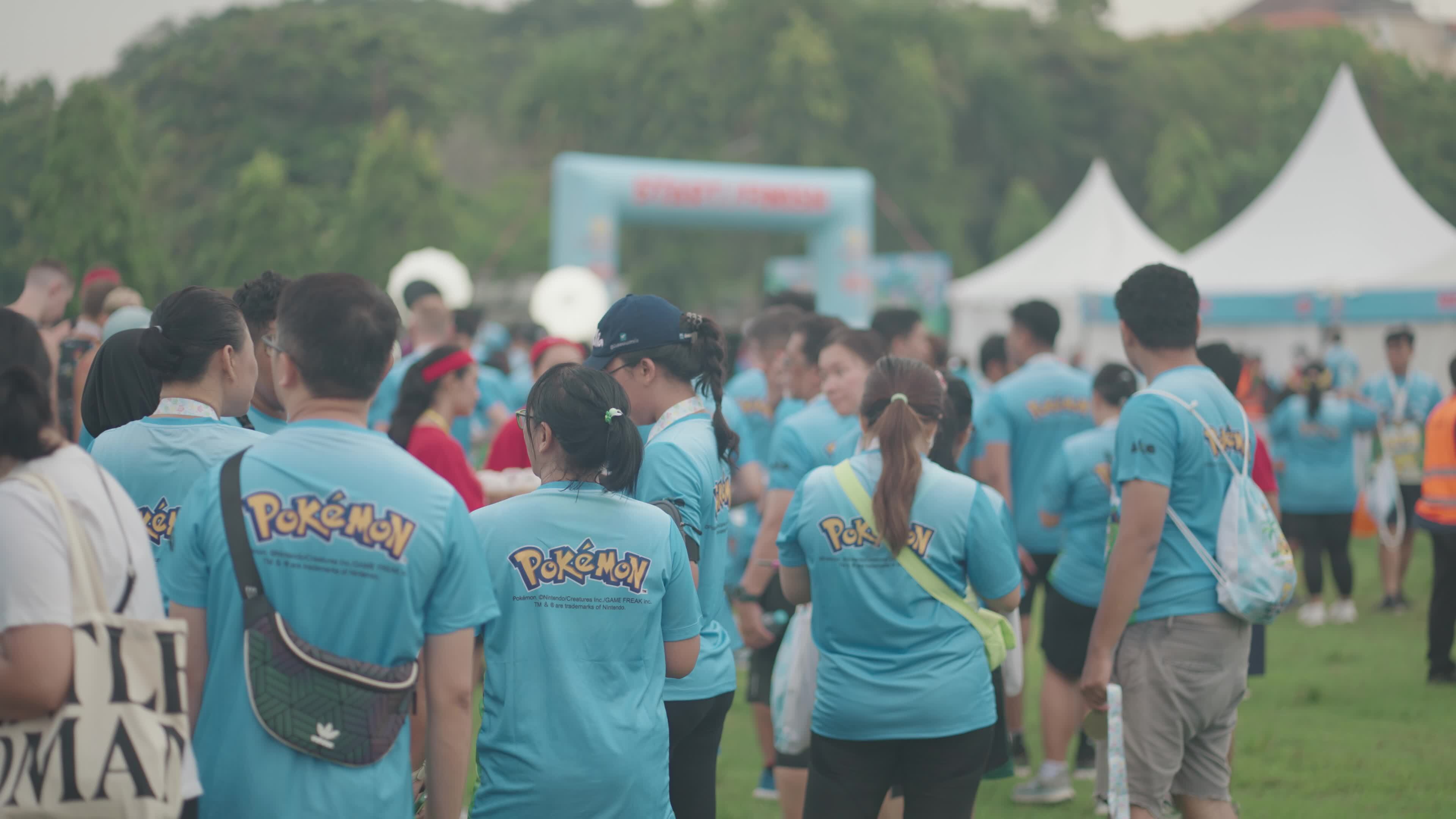 Denpasar, Indonesia, March 3, 2024 - Stage and Pikachu Dance Show at Pokemon Fun Run Bali Event ...