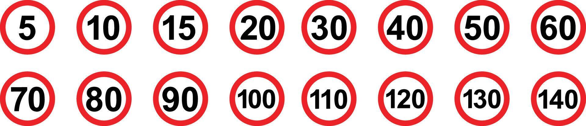 Speed Limit Sign Vector Art, Icons, and Graphics for Free Download
