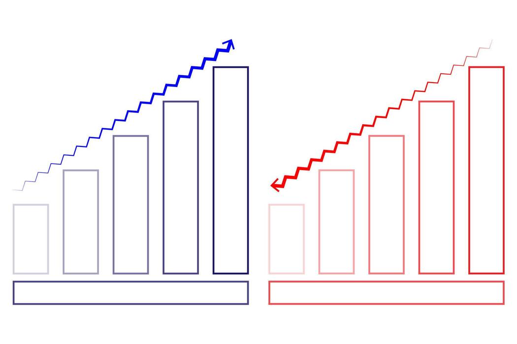 Decreasing Graph Vector Art, Icons, and Graphics for Free Download