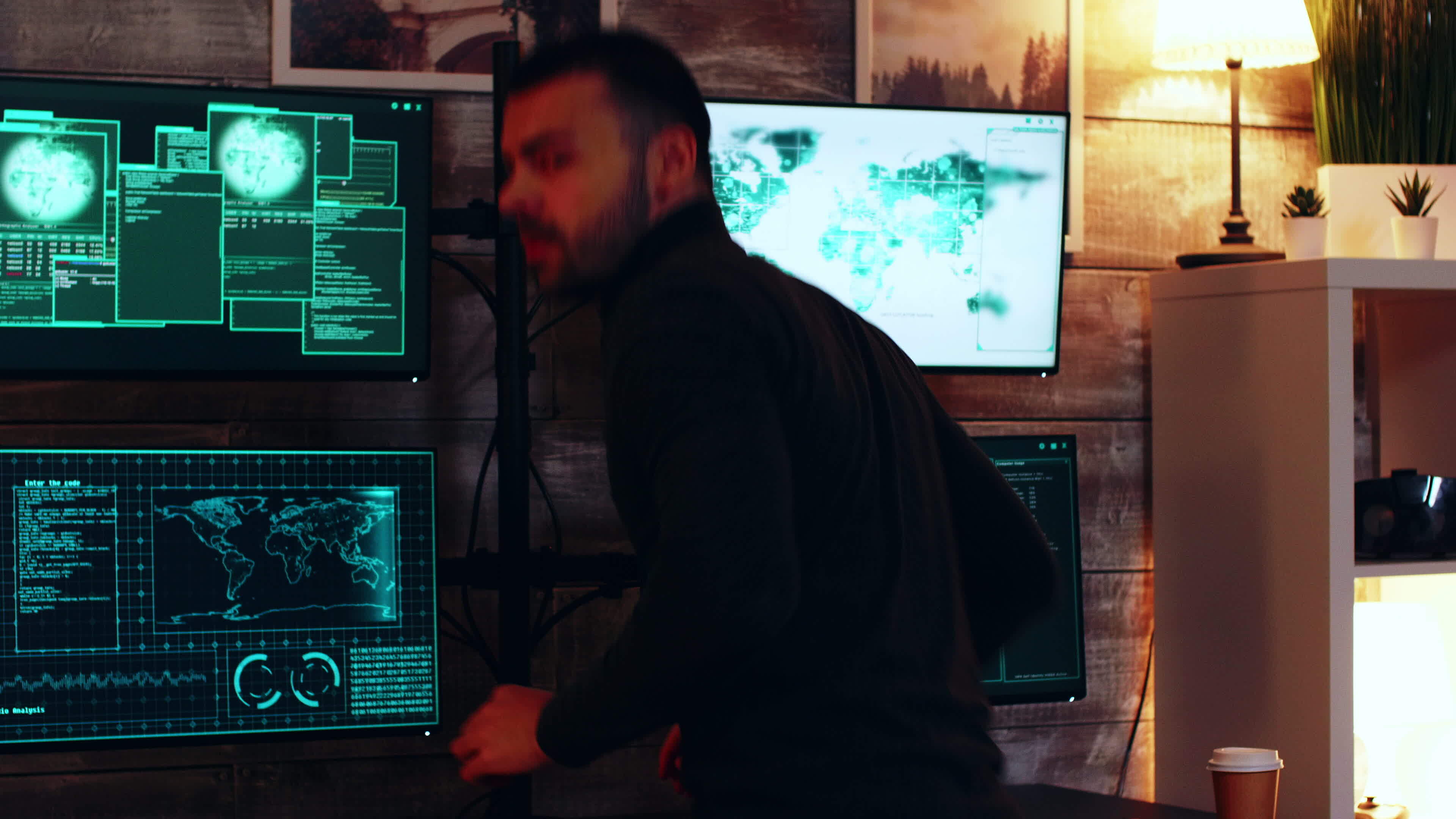 Security Center Stock Video Footage for Free Download