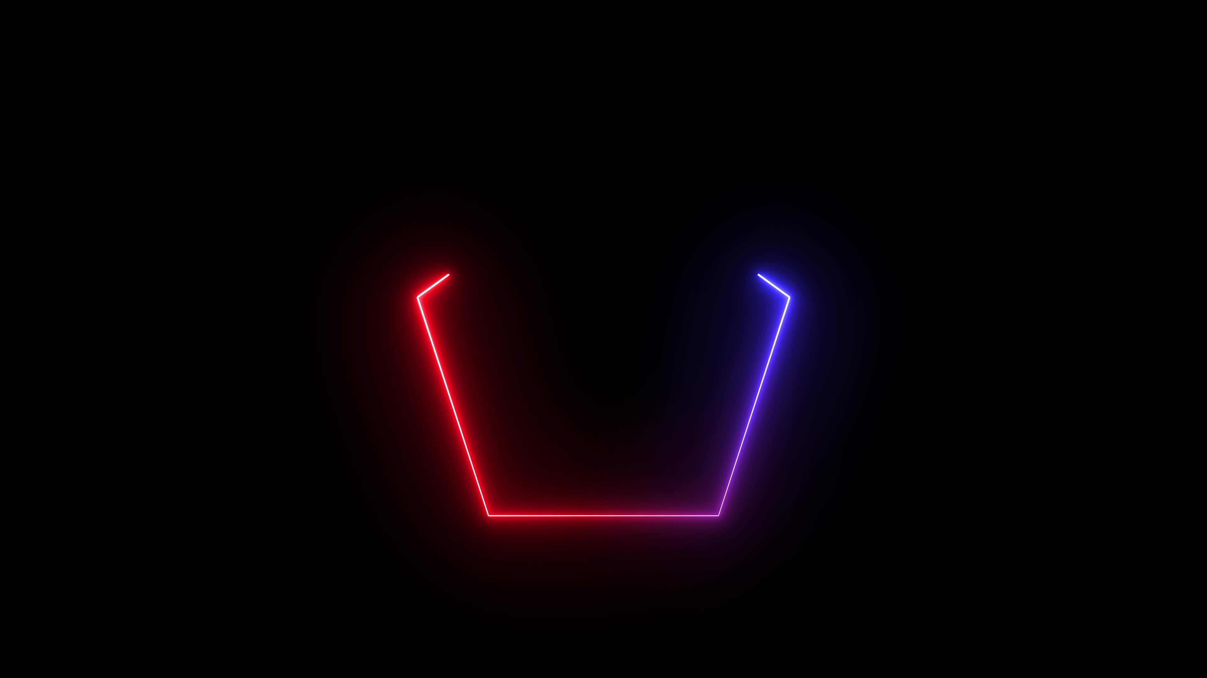 Saber Neon Circle Loop Circle Loading Bar Loop Neon Glowing Frame Background Laser Saber