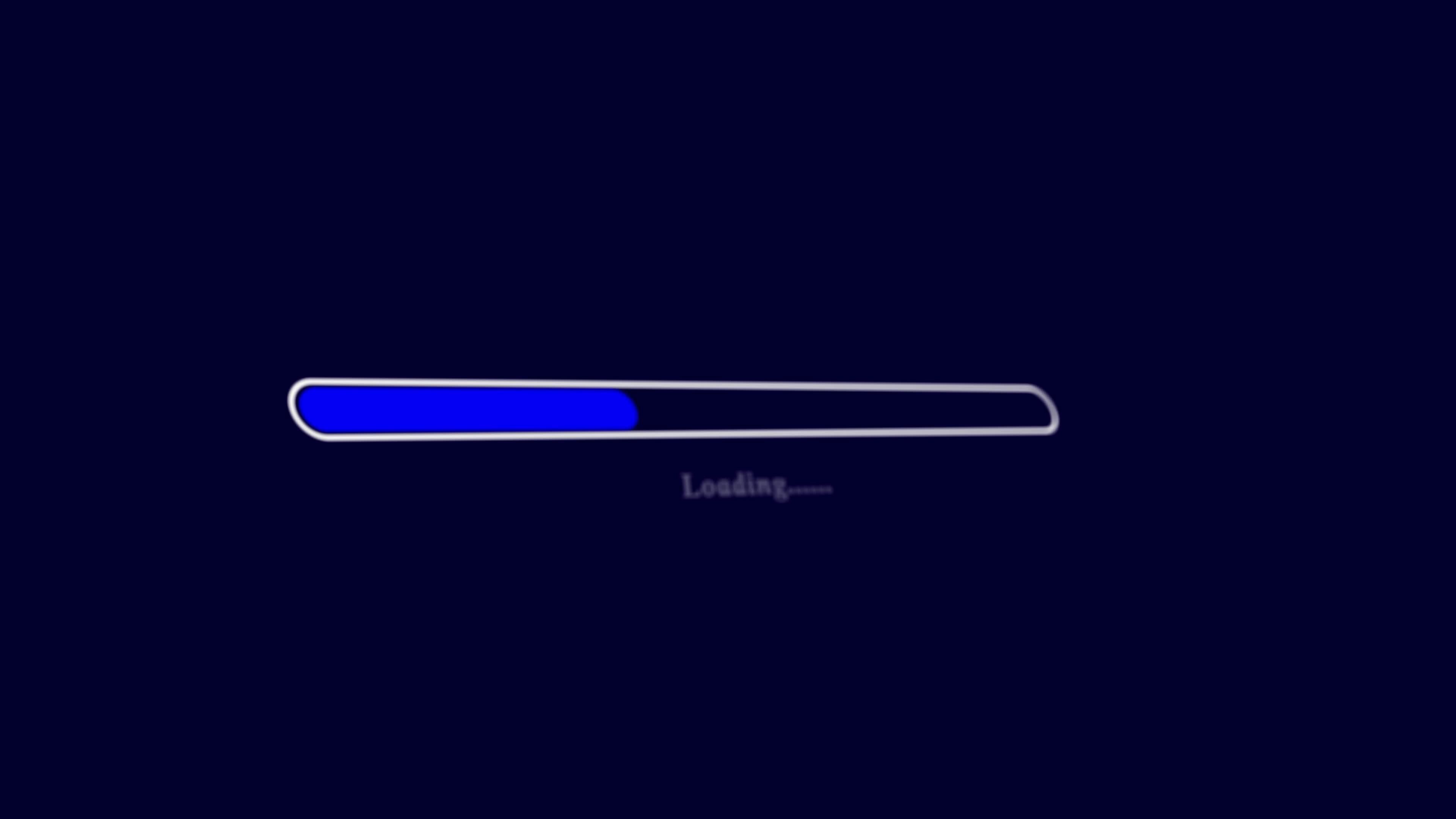 Futuristic uploading progress bar isolated on black background. Progress loading bar 4k ...