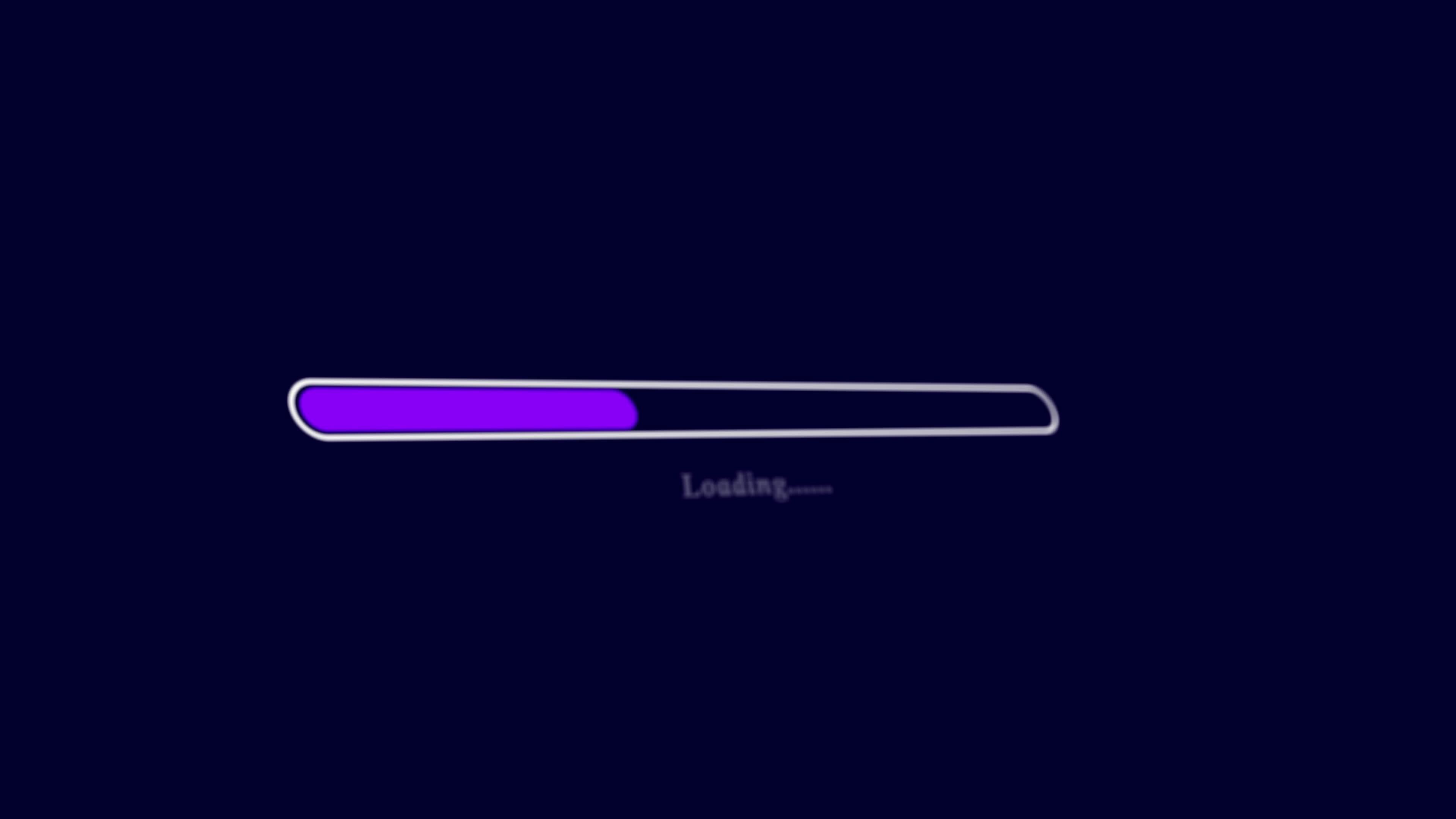 Installation loading bar animation isolated on a black background ... Installation loading bar animation isolated on a black background ...