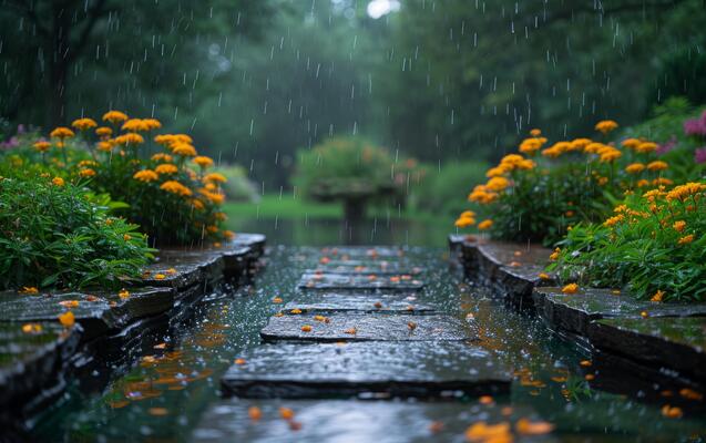 Beautiful rain wallpaper store