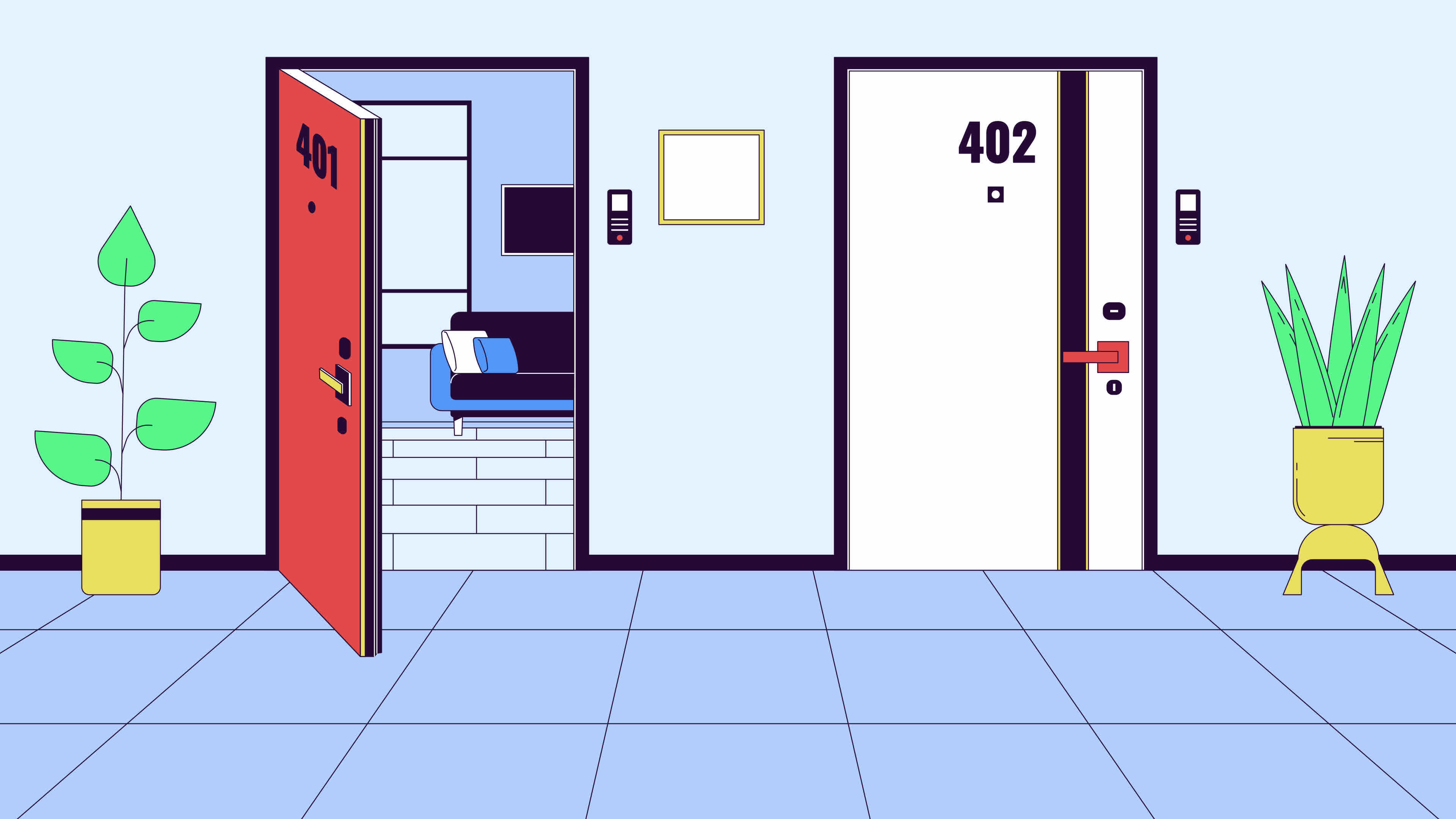 Cartoon Apartment Stock Video Footage for Free Download