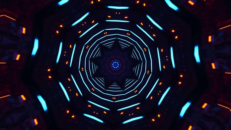 Kaleidoscope Tunnel Stock Video Footage for Free Download