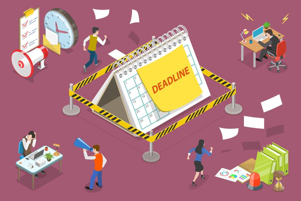Deadline Extended Vector Art, Icons, and Graphics for Free Download