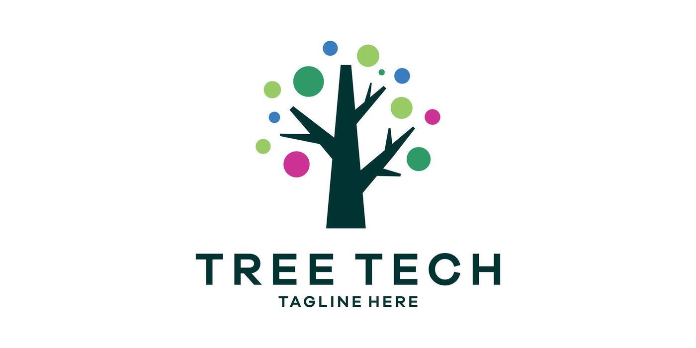 Technology Tree Logo Vector Art, Icons, and Graphics for Free Download