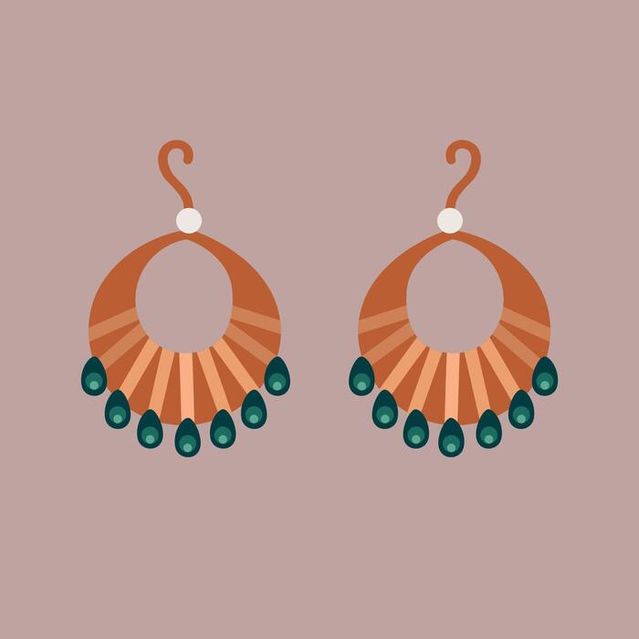 Earings Vector Art, Icons, and Graphics for Free Download