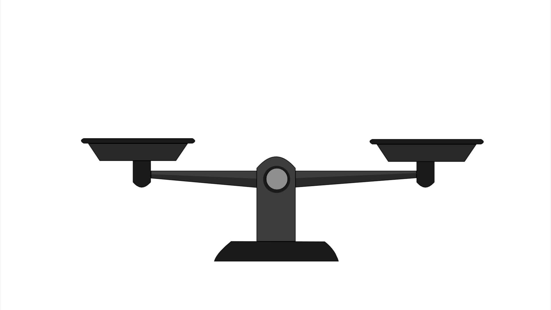 animated black scale balance swinging 40513854 Stock Video at Vecteezy