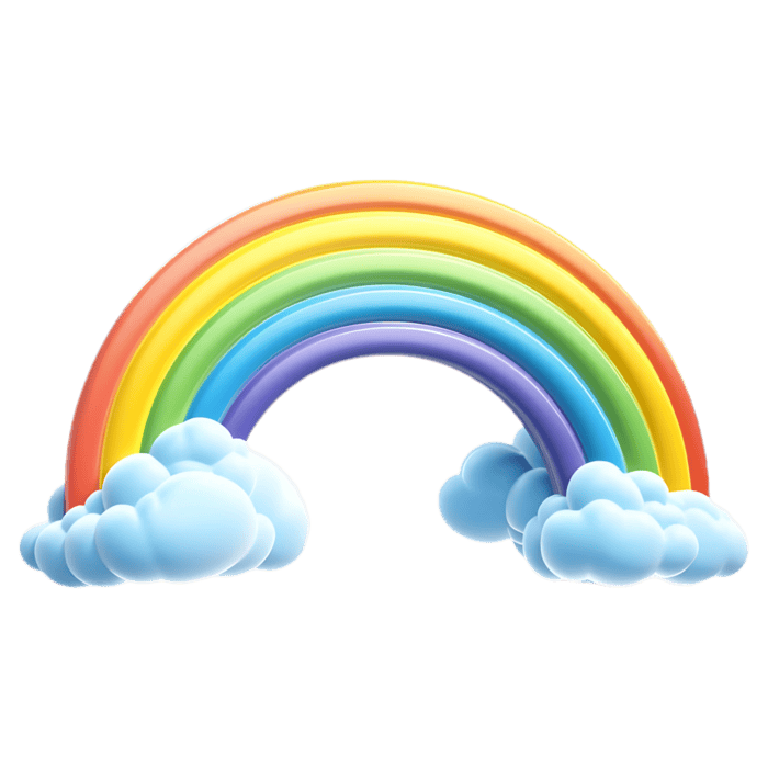 Rainbow Transparent Background PNGs for Free Download