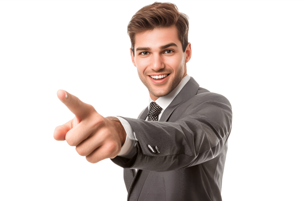 Guy Pointing PNGs for Free Download
