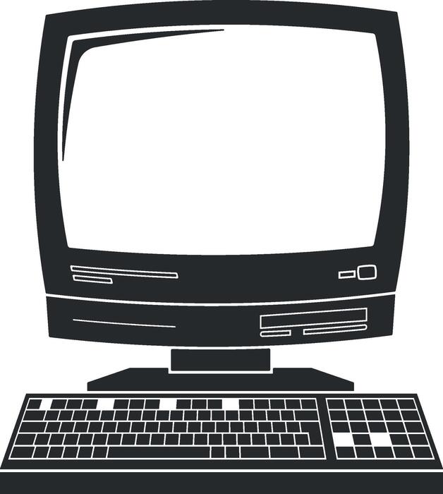 Computer Silhouette Vector Art, Icons, and Graphics for Free Download