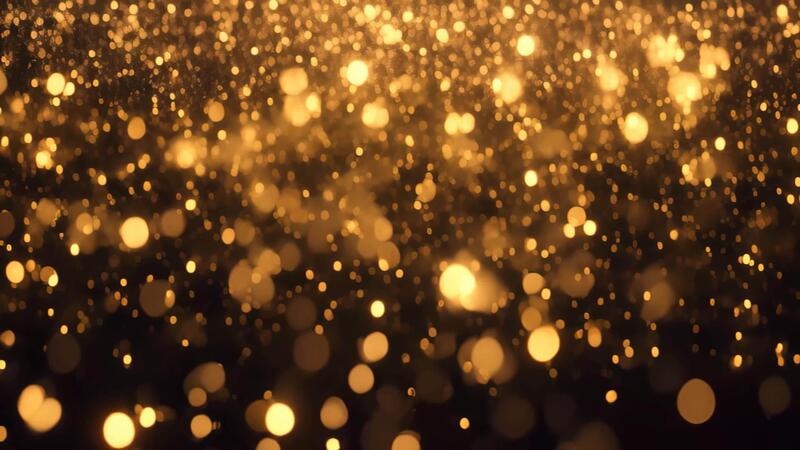 AI generated Abstract gold bokeh background. Christmas and New Year concept, Festive golden ...