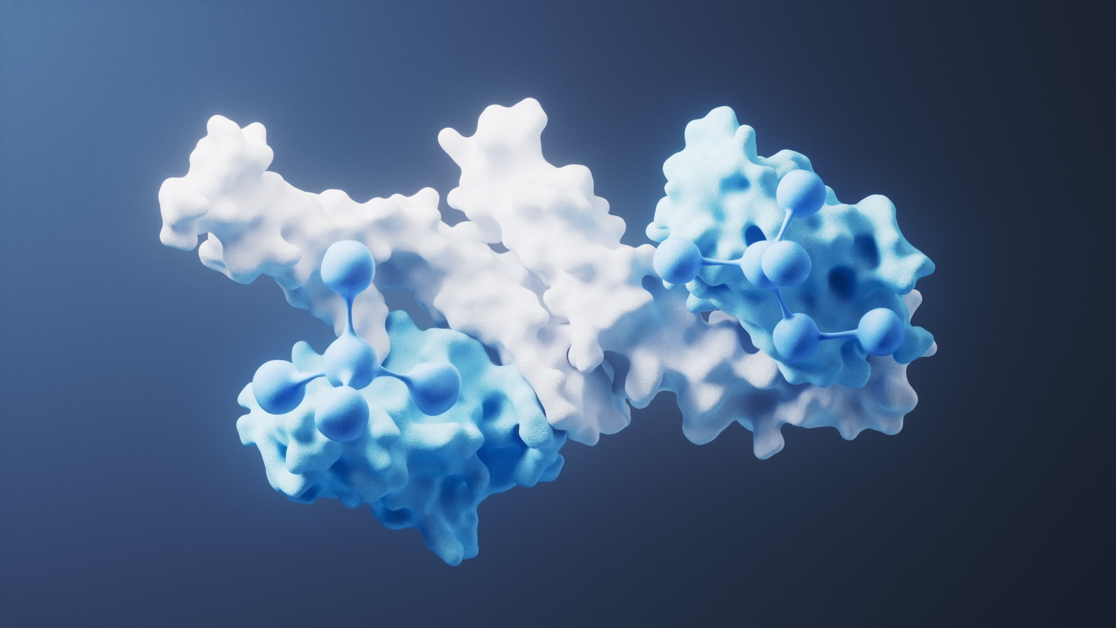 Biological protein and molecule, 3d rendering. 40835504 Stock Video at ...