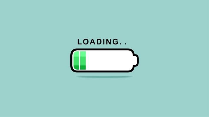 Animated Digital Battery Loading Stock Video Footage For Free Download