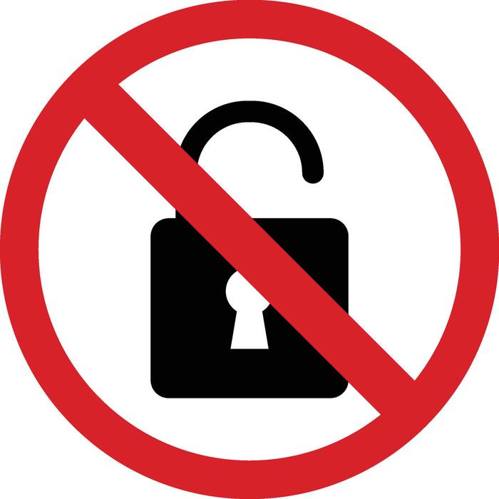No Unauthorized Access Vector Art, Icons, and Graphics for Free Download