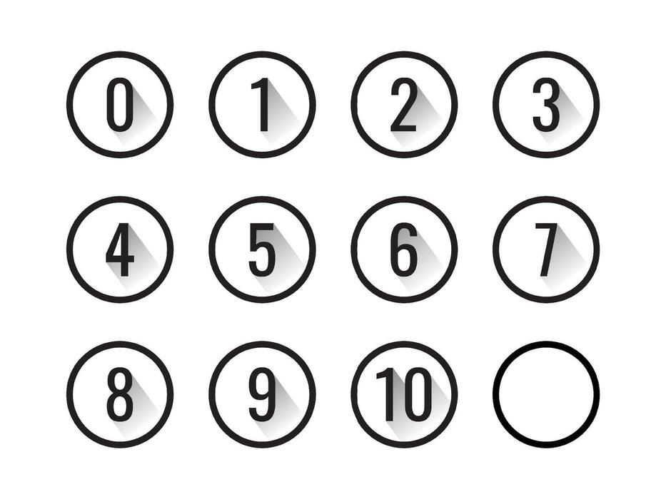 Circled Numbers Vector Art, Icons, and Graphics for Free Download