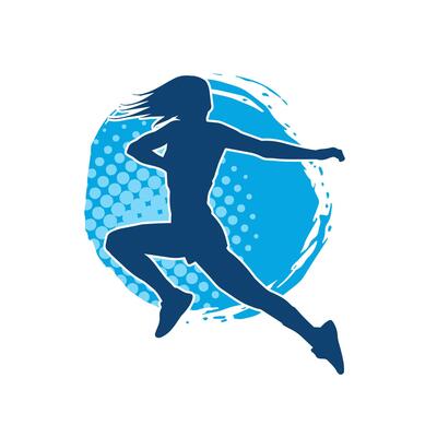 Female Athlete Silhouette Vector Art, Icons, and Graphics for Free Download